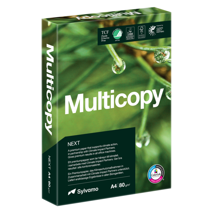 Kopieringspapper Multicopy Zero 80g Ohålat A4 - Tingstad.com