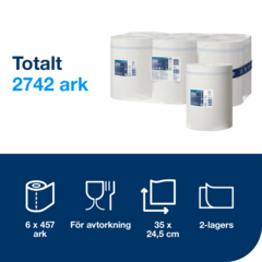 Wiping Paper Tork 2Ply M2 - Tingstad.com